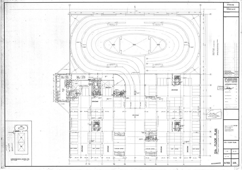 Twelfth floor plan, ATL Container Freight Station (now ATL Logistics ...