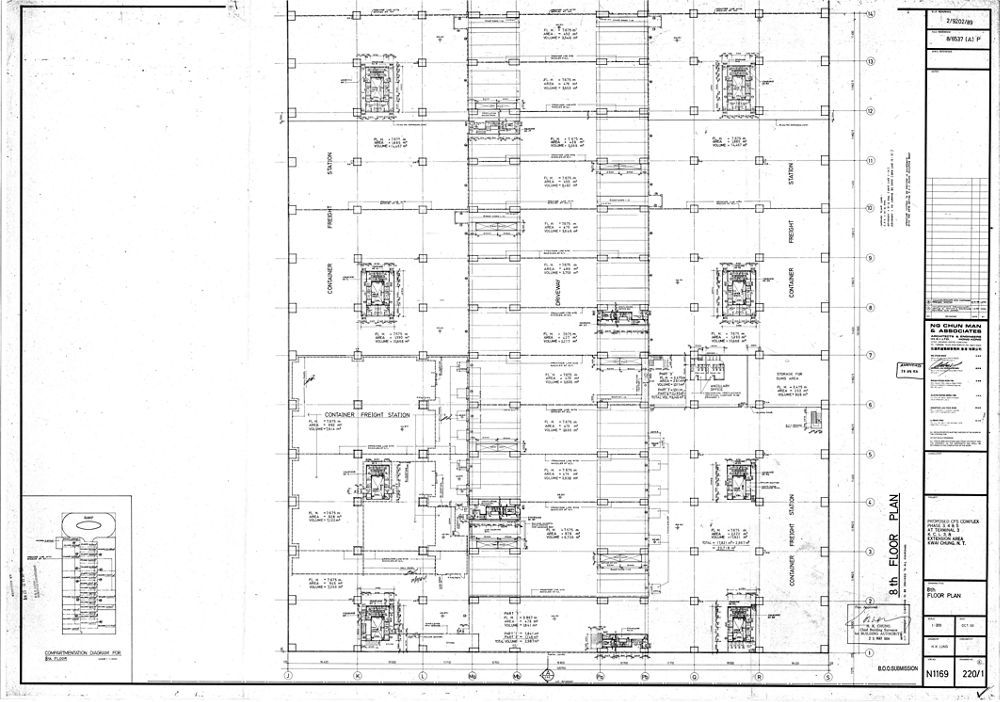 Eighth floor plan, ATL Container Freight Station (now ATL Logistics ...