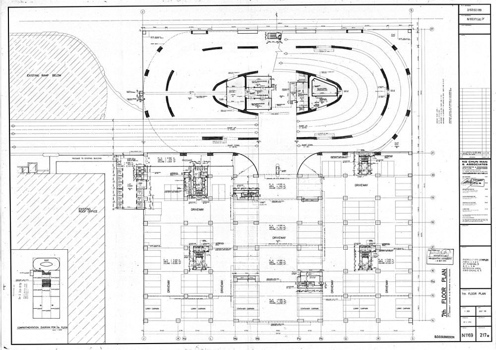 Seventh floor plan, ATL Container Freight Station (now ATL Logistics ...