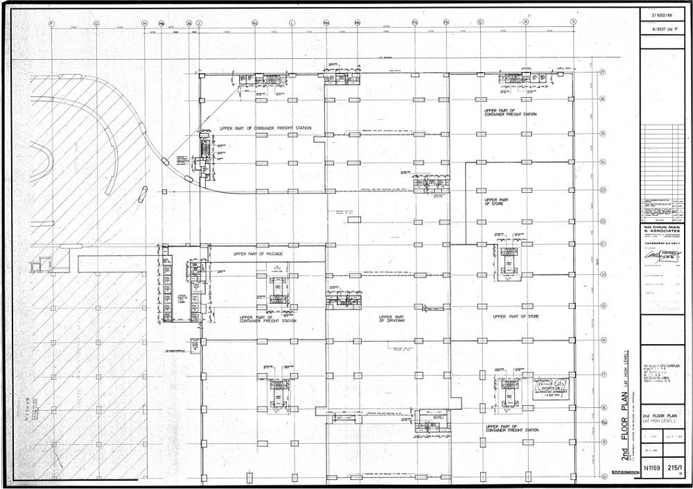 Second floor plan (at high level), ATL Container Freight Station (now ...
