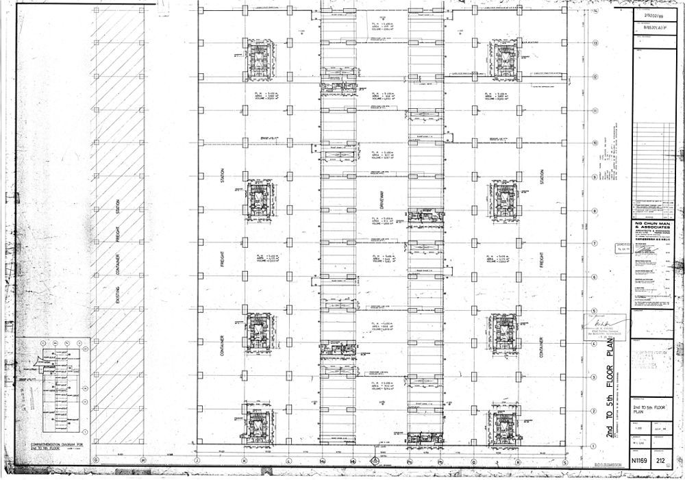 Second to fifth floor plan, ATL Container Freight Station (now ATL ...
