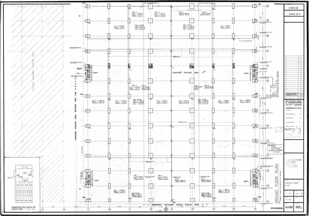 Ground floor plan, ATL Container Freight Station (now ATL Logistics ...