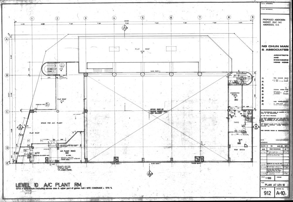 Level ten (air-conditioning plant room) floor plan, Urban Council ...