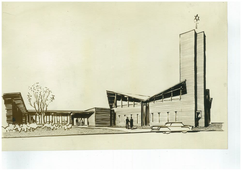 Project file, Temple Beth Sholom (1956), Roslyn, New York, USA ([1956 ...