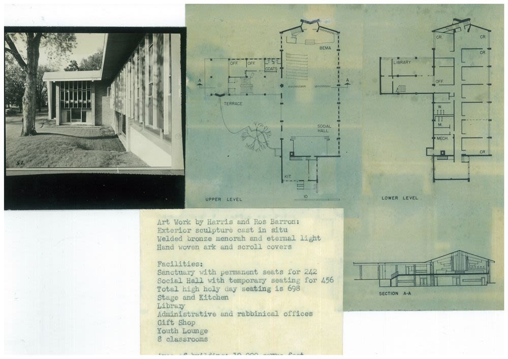 Project file, Temple Adath Yeshurum (1956–1959), Manchester, New ...