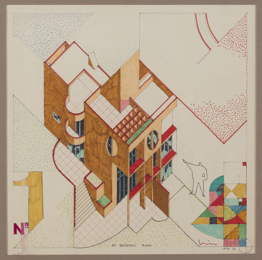 Axonometric drawing, houses at Sassoon Road (1976–1979), Hong Kong ...