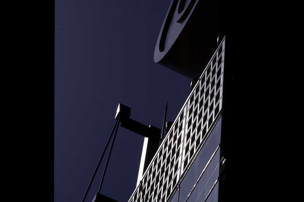 Detail photographs, external wall, M2 Building (1990–1991), Tokyo ...