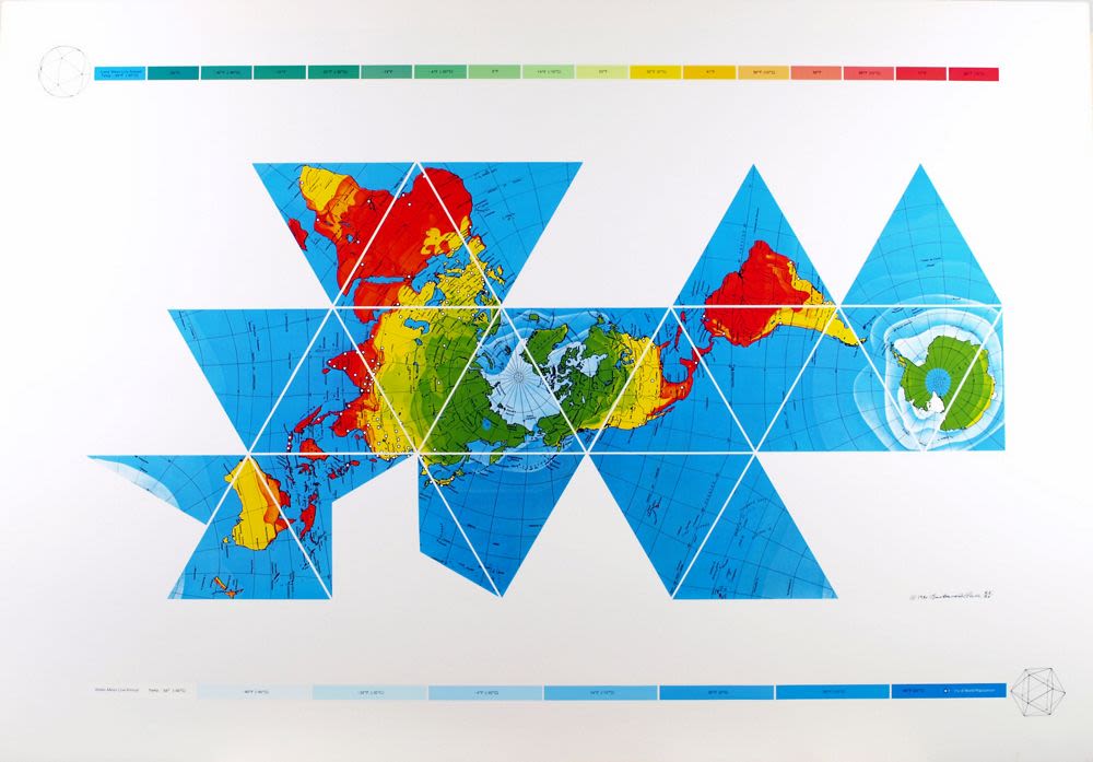 Dymaxion Air-Ocean World Map (1954, made 1980) - R. Buckminster Fuller ...