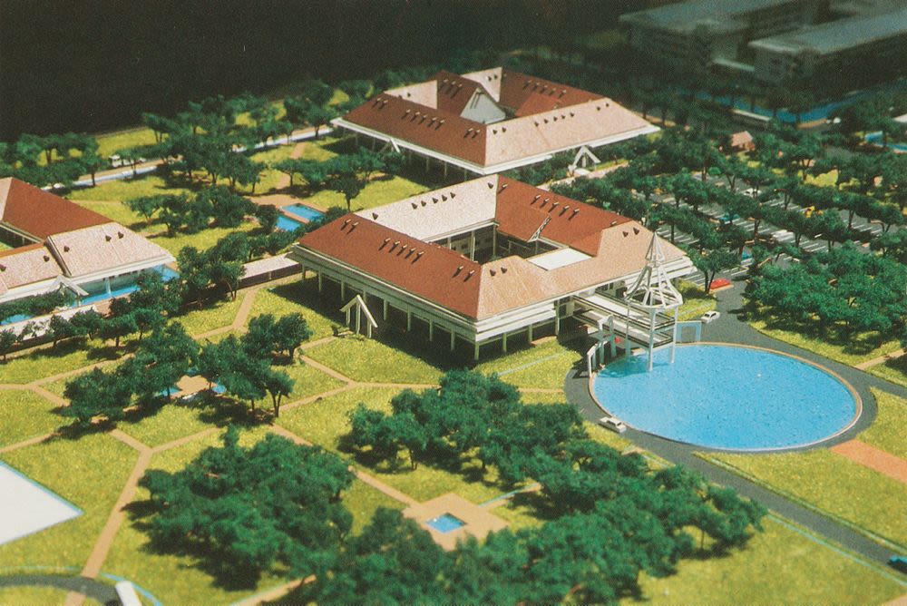Postcard Architectural Model Thammasat University Rangsit Campus 1984 1986 Bangkok
