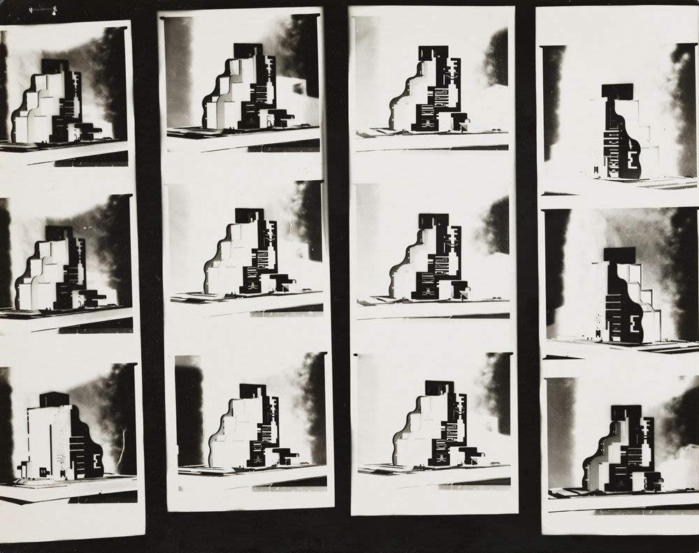 Contact prints, architectural model, Nation Building (1988–1991 ...