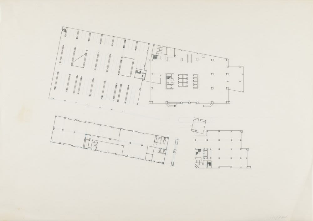 Site plans, Nation Complex (1988–1995), Bangkok, Thailand ([circa 1990]) - Sumet Jumsai, SJA 3D ...