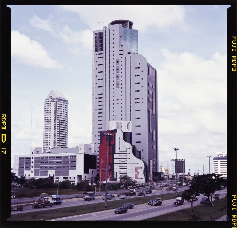 Transparency, exterior perspective view, Nation Tower (now Interlink ...