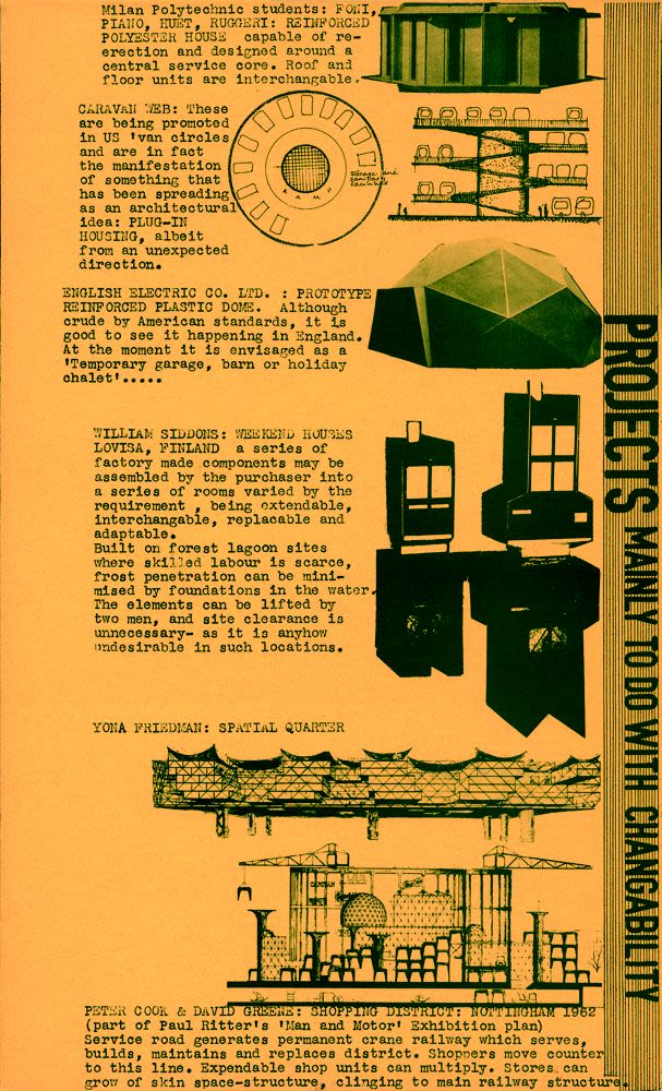 Magazine, page 4, Archigram 3 (1963) - Archigram | Objects | M+