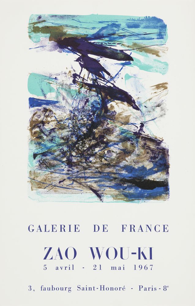Poster, 'Zao Wou-Ki', Galerie de France, Paris (1967) - Zao Wou-Ki ...