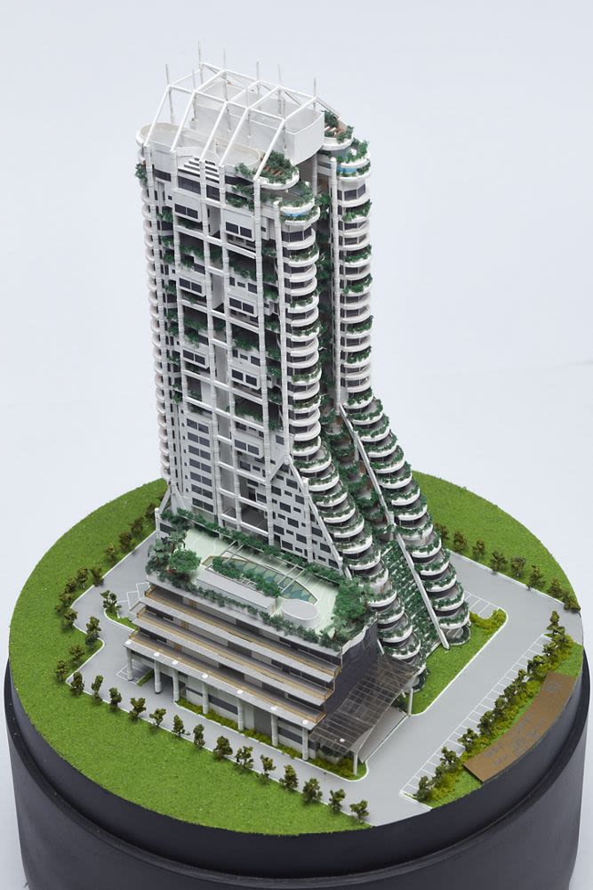 Model, MBF Tower (1990-1993), Penang, Malaysia (circa 1995) - T. R ...
