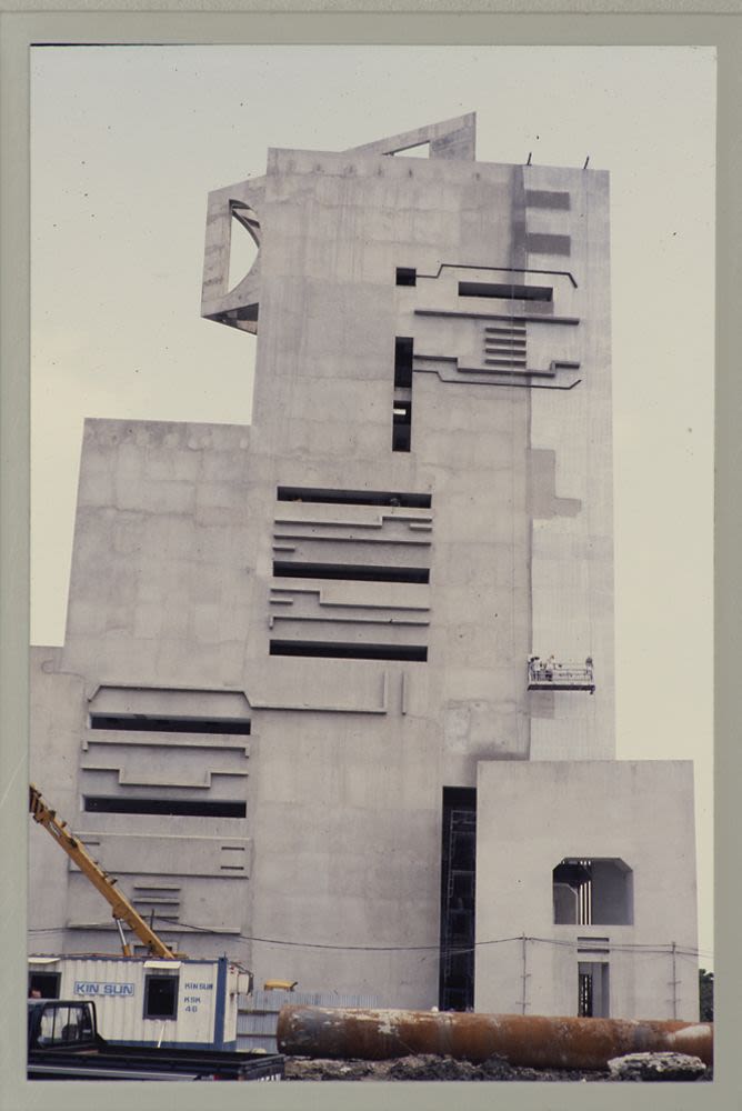 Slides, construction process, Nation Building (1988–1991), Bangkok ...