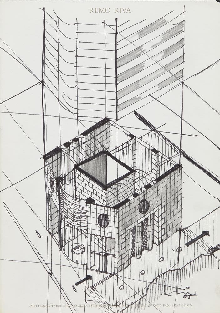 Drawings, entrance and staircase details, Exchange Square (1983–1988 ...
