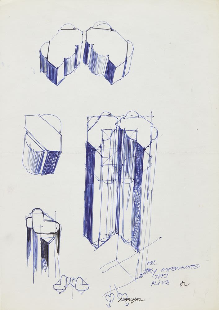 Sketches and drawings, Exchange Square (1983–1988), Hong Kong (1982 ...