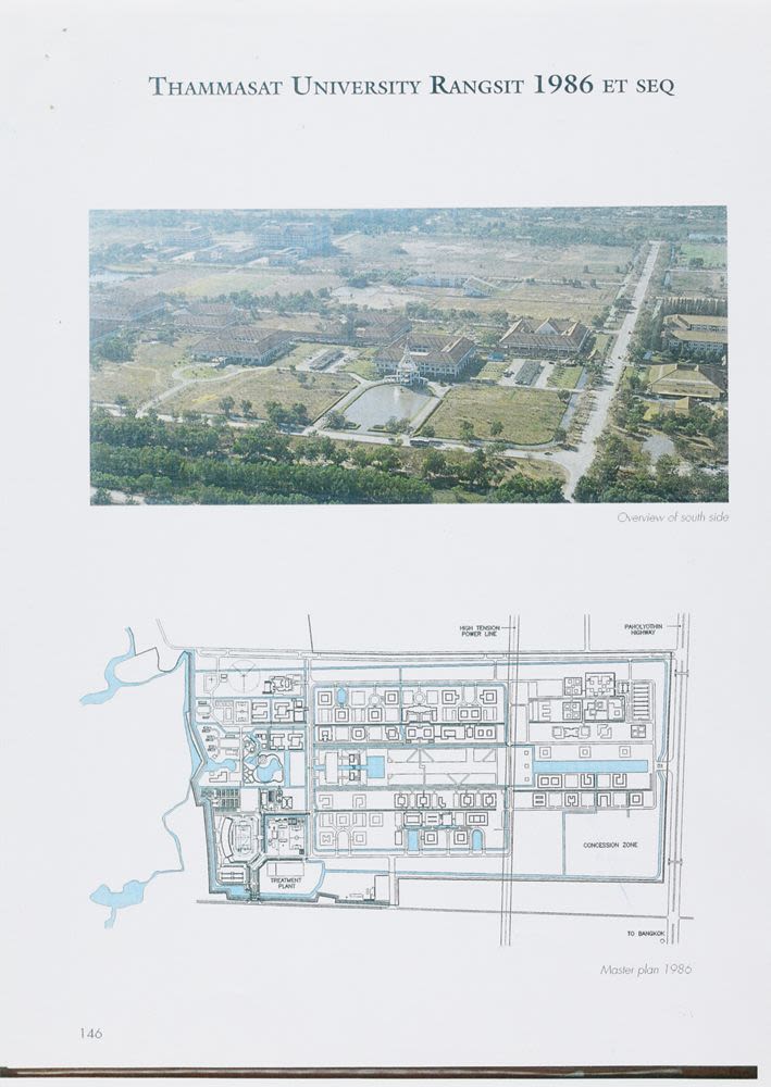 Extract from an unidentified book describing the design of Thammasat ...