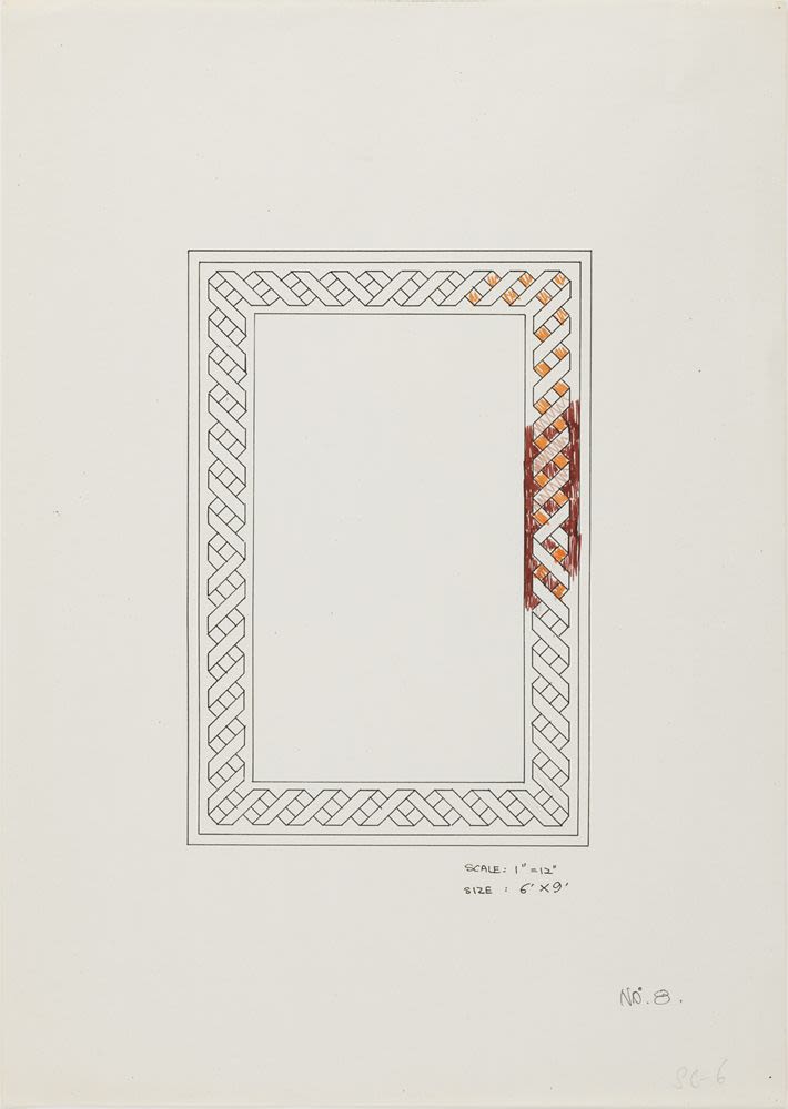 Design drawing, carpet border ([1960s–1990s]) - House of Tai Ping ...