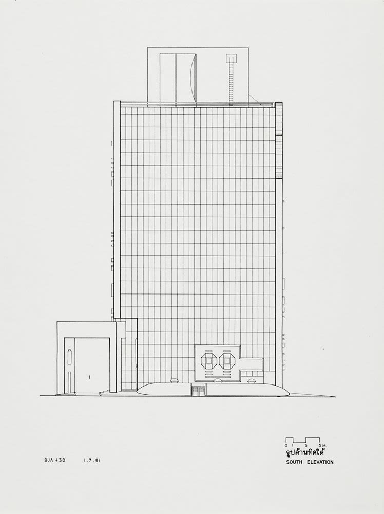Plans, elevations, and sections, Nation Complex (1988–1995) and Nation ...