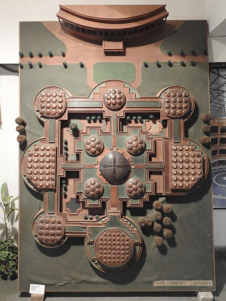 Model, Parliament Library (1989–2003), New Delhi, India (1985) - Raj ...