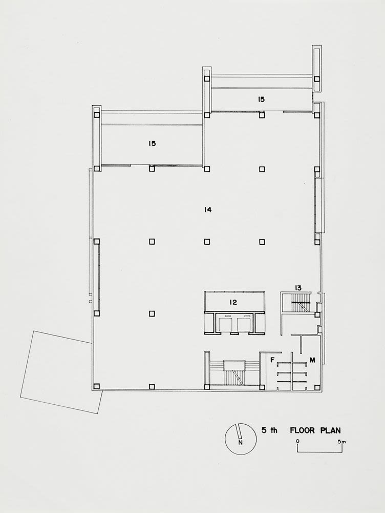 Plans and elevation, Nation Building (1988–1991), Bangkok, Thailand ...