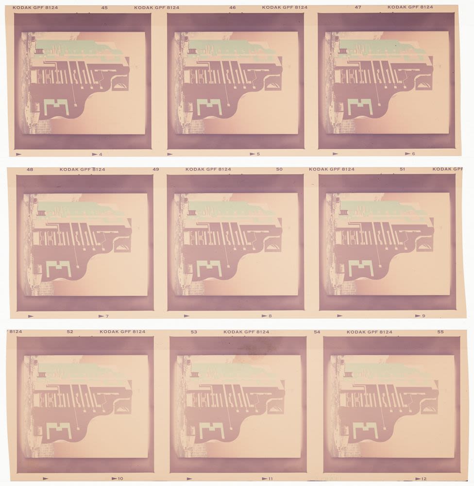 Negatives, perspective views of east side, Nation Building (1988–1991 ...