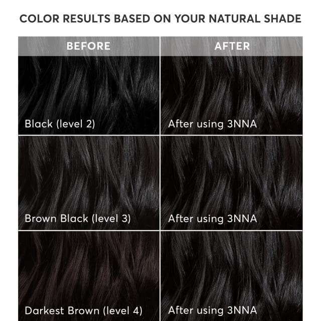 Brown Black Hair Color Chart