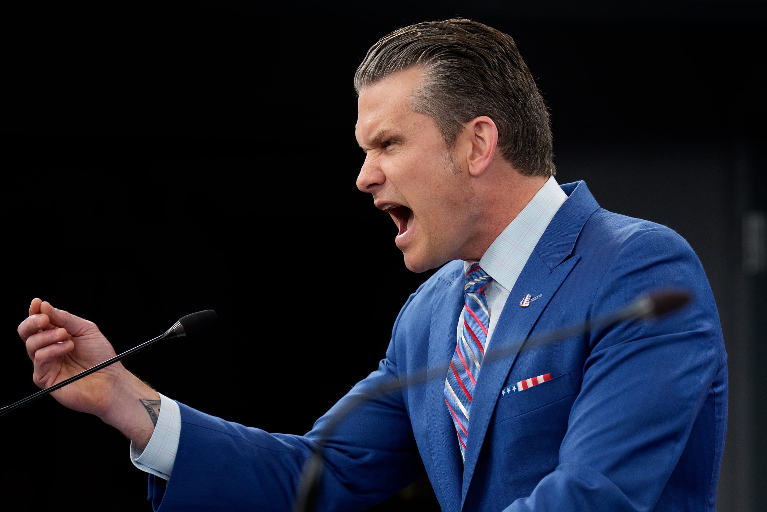 Pete Hegseth's press conference meltdown shows he’s a crybully like Trump