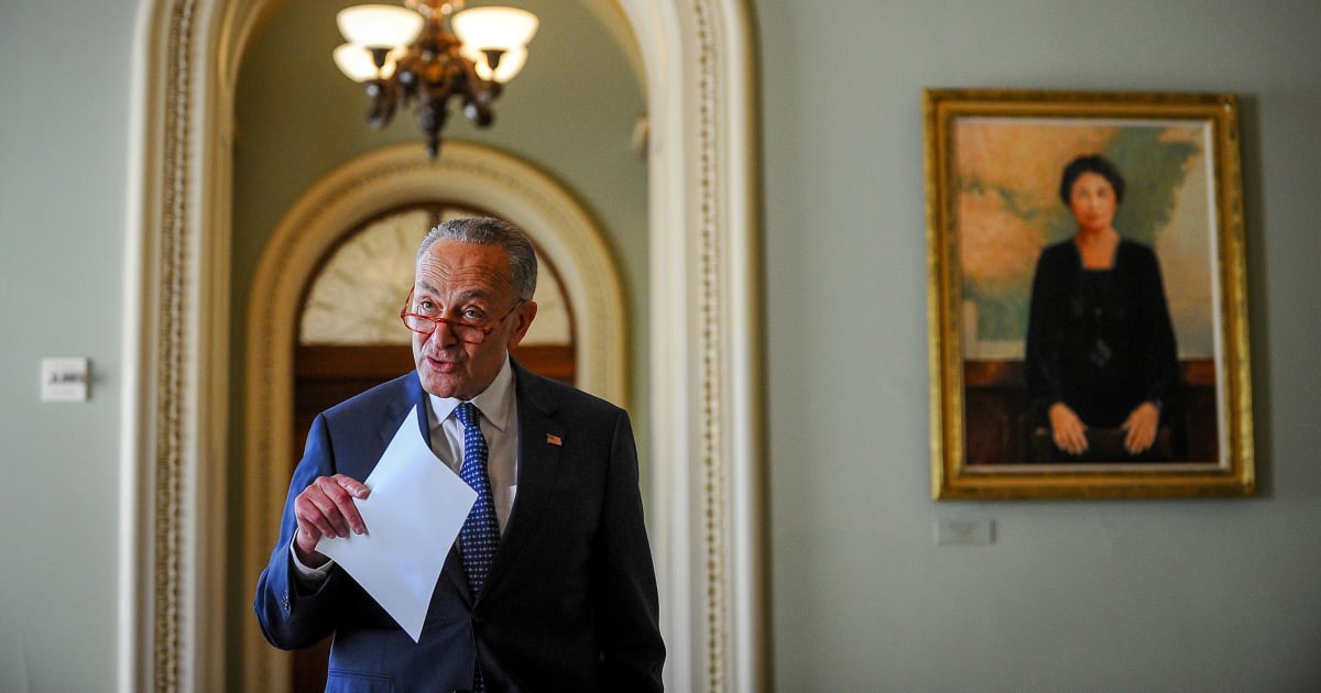 Despite crisis, Trump finds time to send Schumer an odd letter