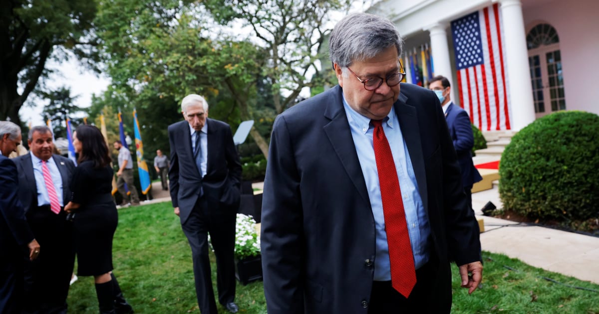 As he exits the Justice Dept, Barr leaves behind a shameful legacy