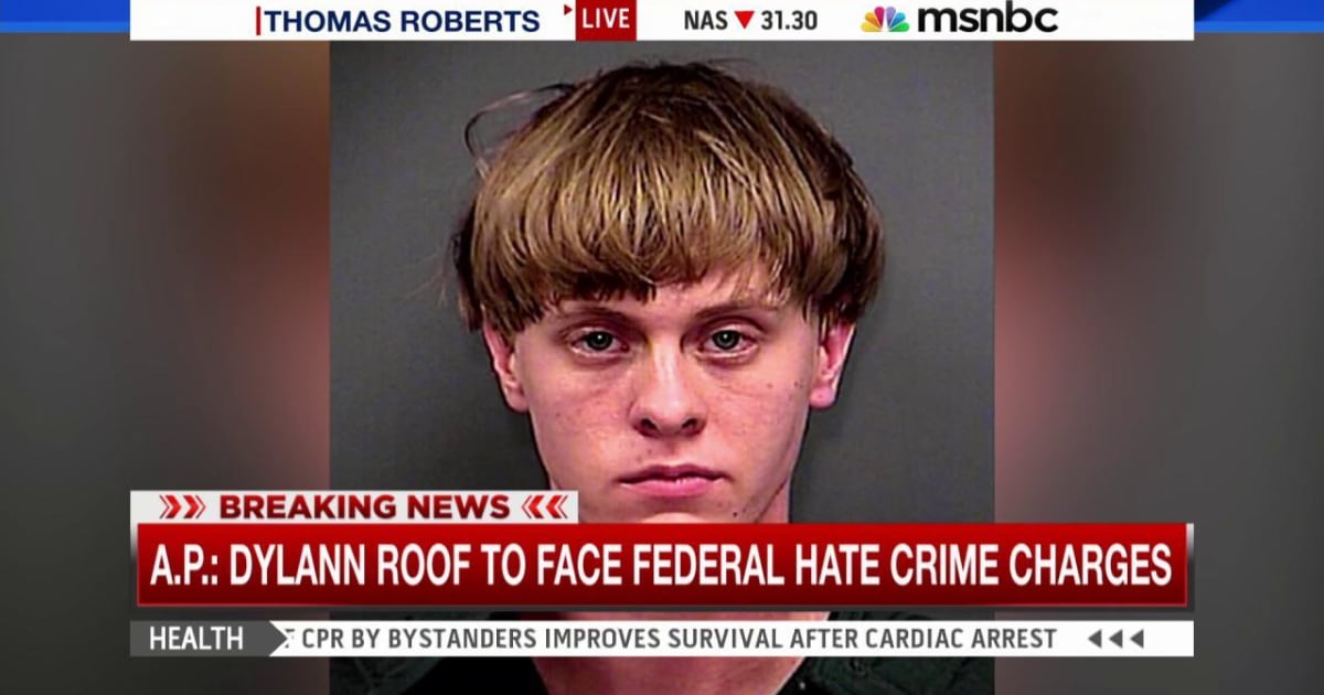 Dylann Roof to face federal hate crime charges
