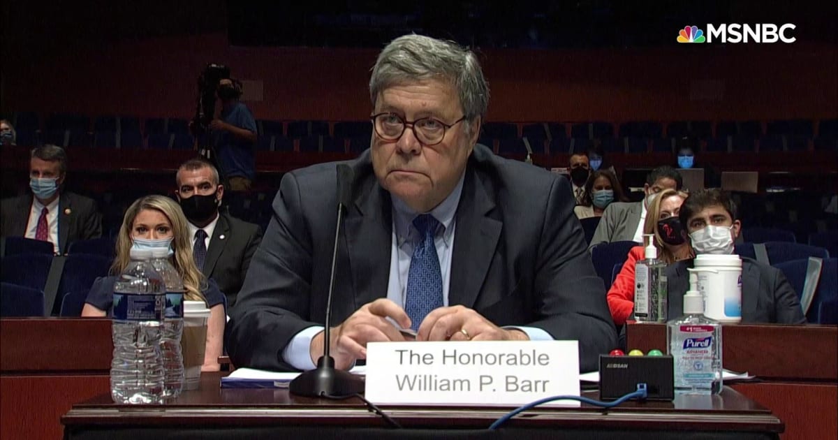 'I don't agree': Barr questioned by Rep. Jackson Lee on systemic racism ...