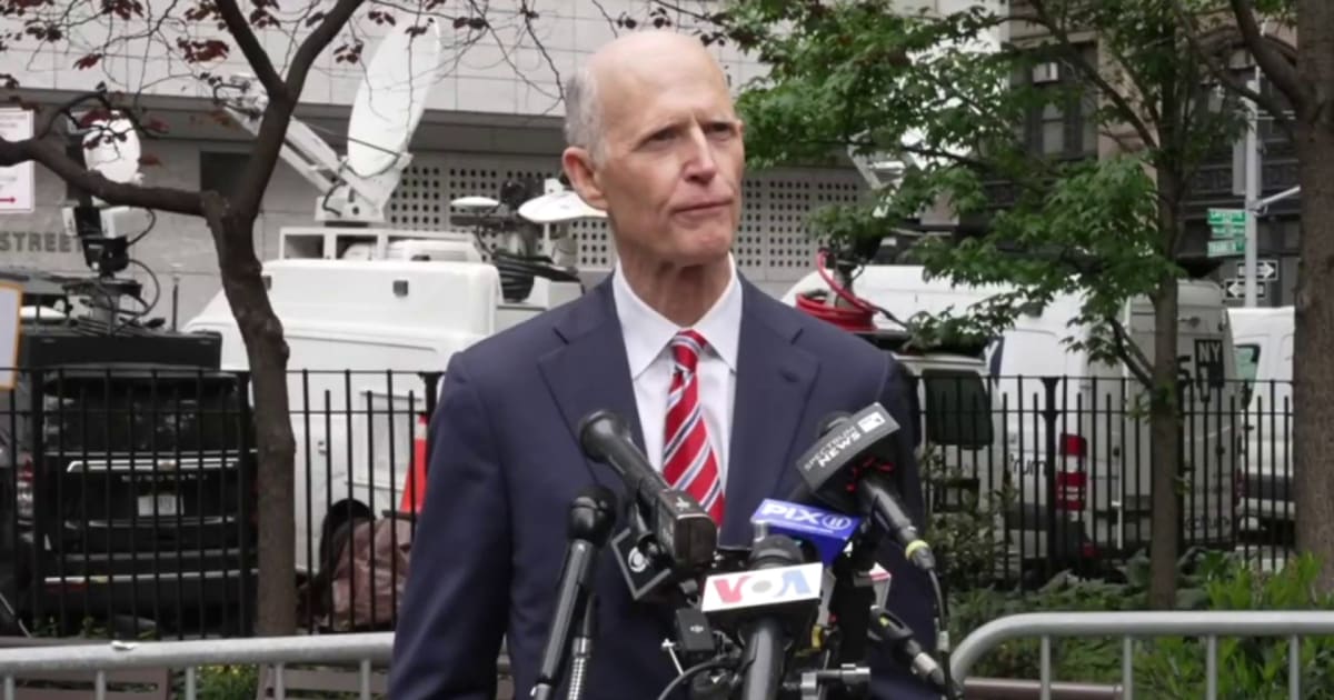 Florida Sen. Scott criticizes judge and prosecutors outside Trump hush ...