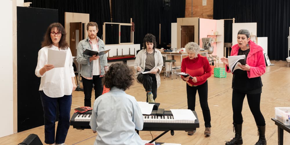 A Very Jewish Christmas Carol in rehearsals | Melbourne Theatre Company