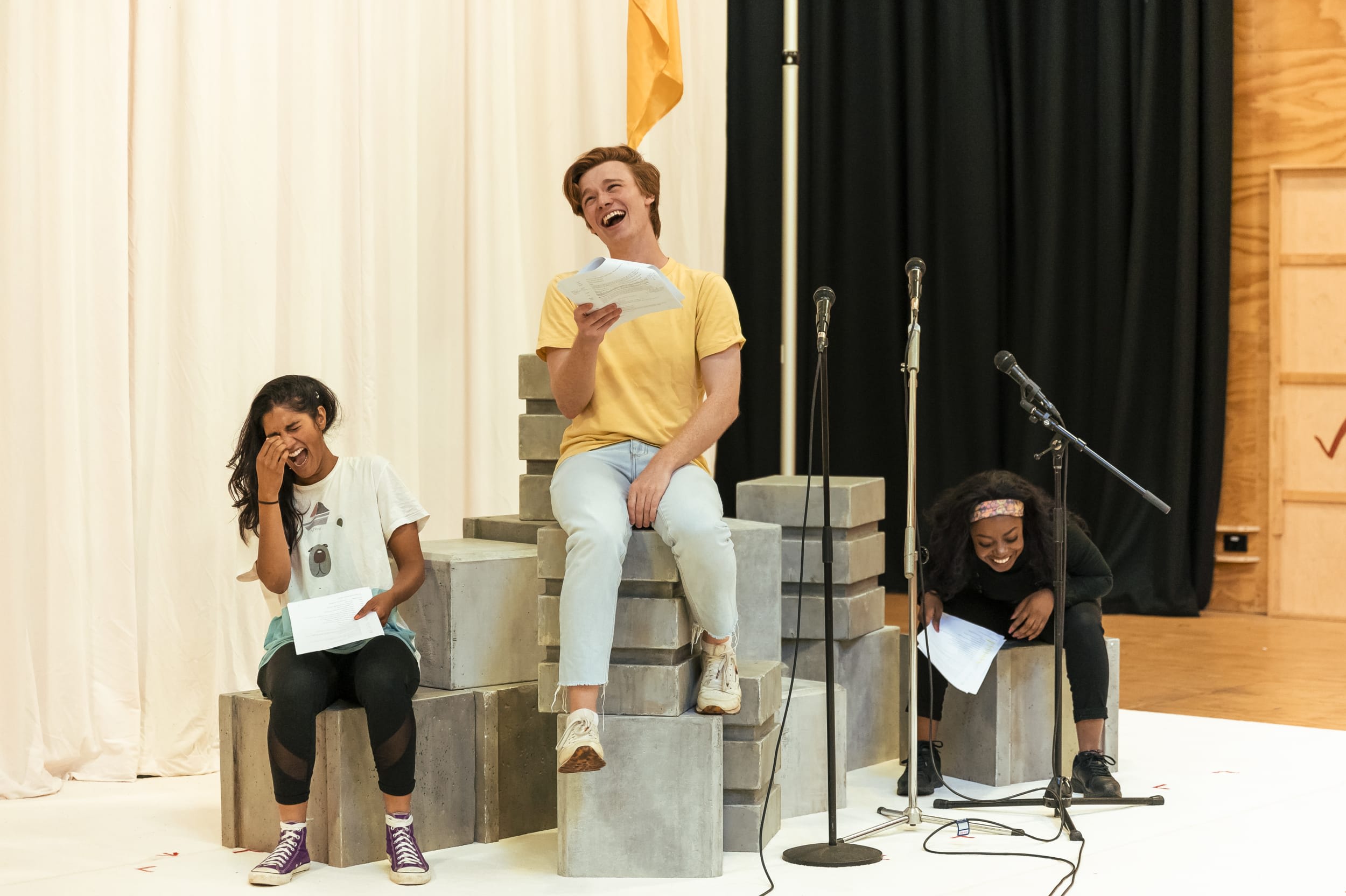 Composing and sound designing SLAP. BANG. KISS. | Melbourne Theatre Company