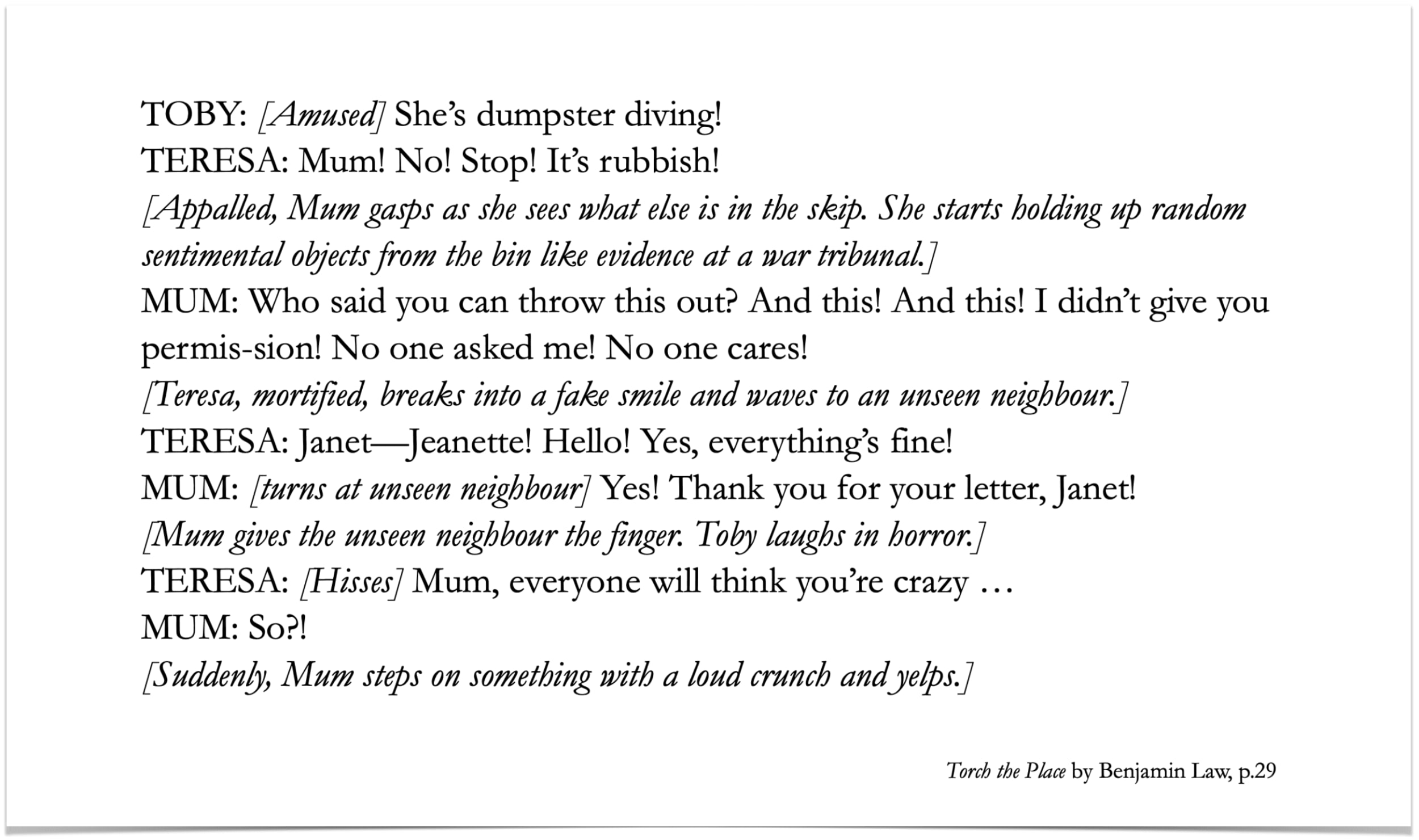 Torch the Place Revision | Melbourne Theatre Company