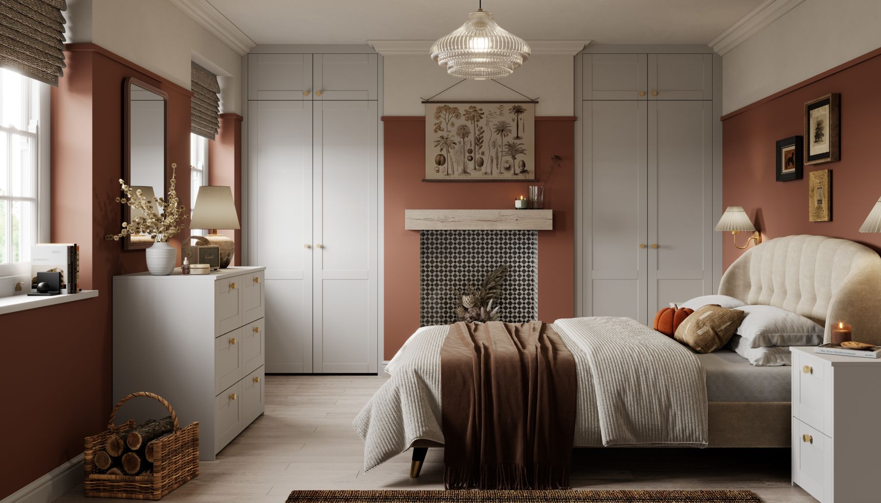 Shaker Classic Ermine Bedroom in Chalk White | Wren