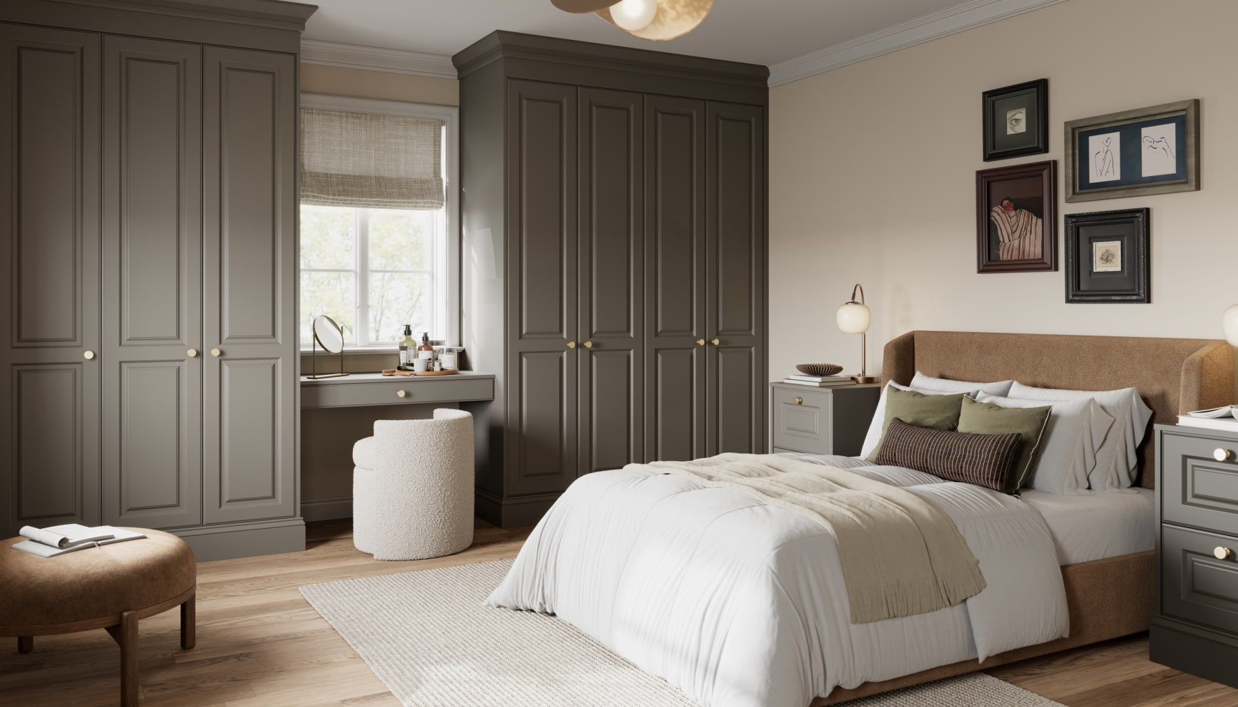 Georgian Ermine Bedroom in Truffle | Wren