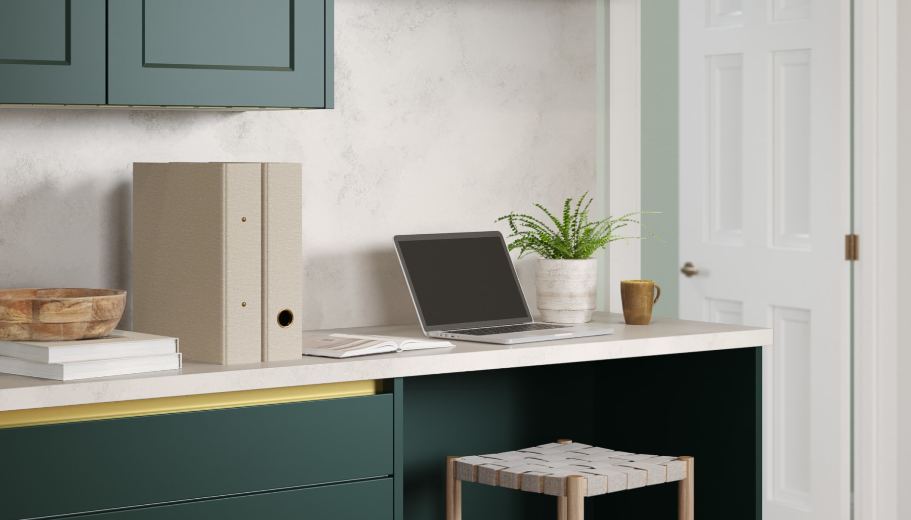 Milano Shaker Chelsea Ermine Kitchen in Buckingham Green | Wren
