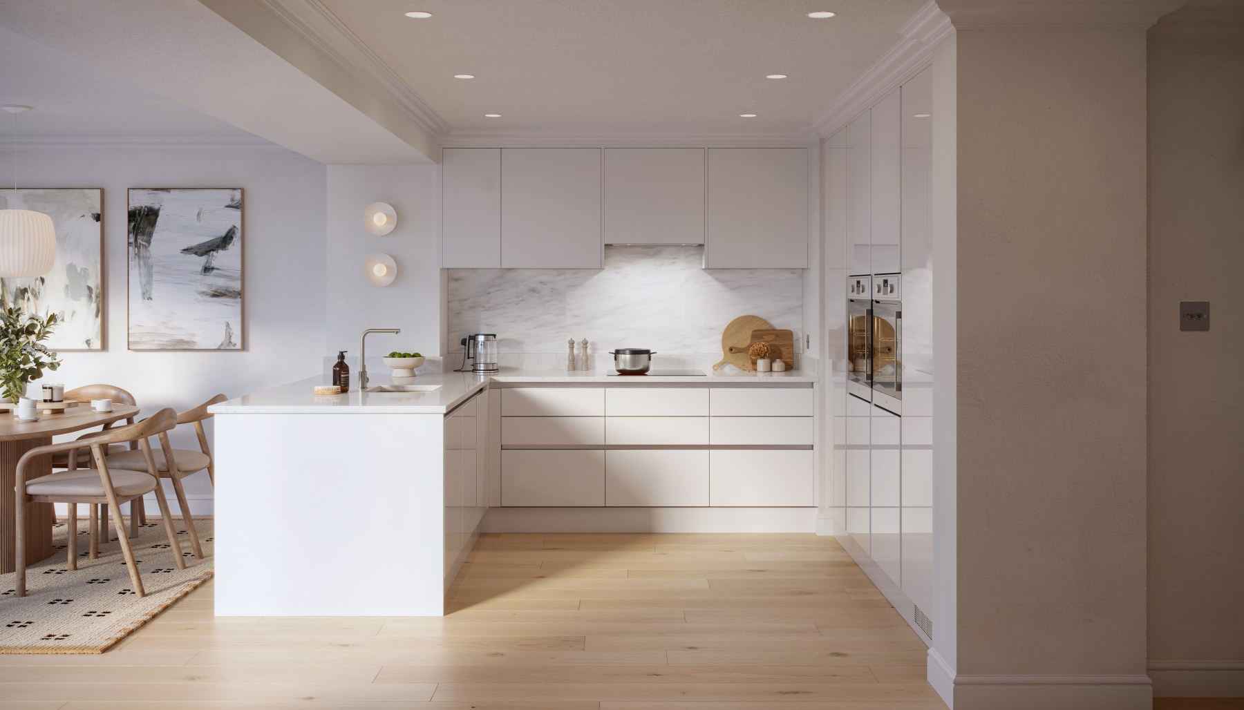 Milano Ultra Bianco Gloss | Wren Kitchens