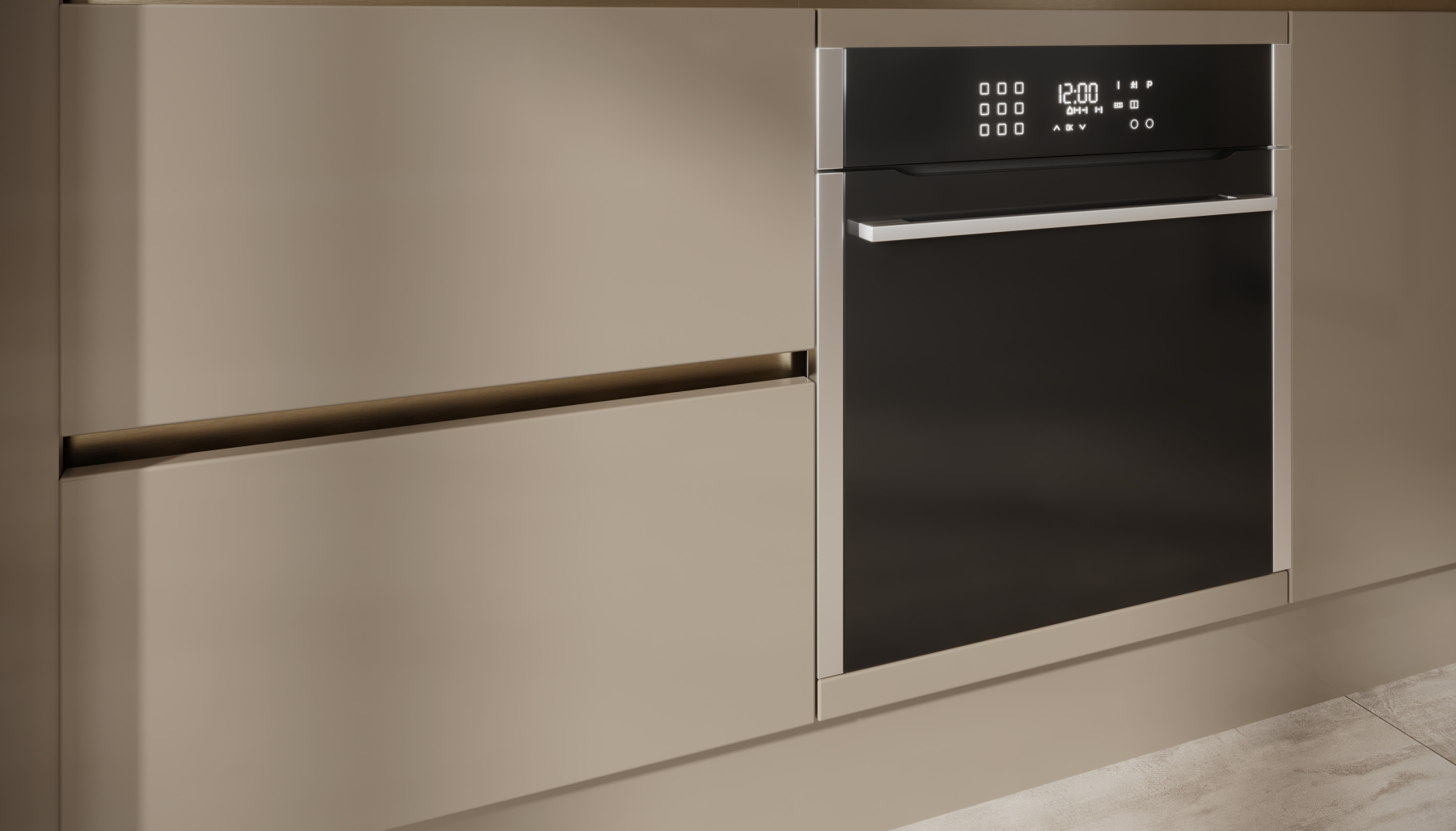Milano Ultra Kitchen in Truffle Gloss | Gloss Finish | Wren