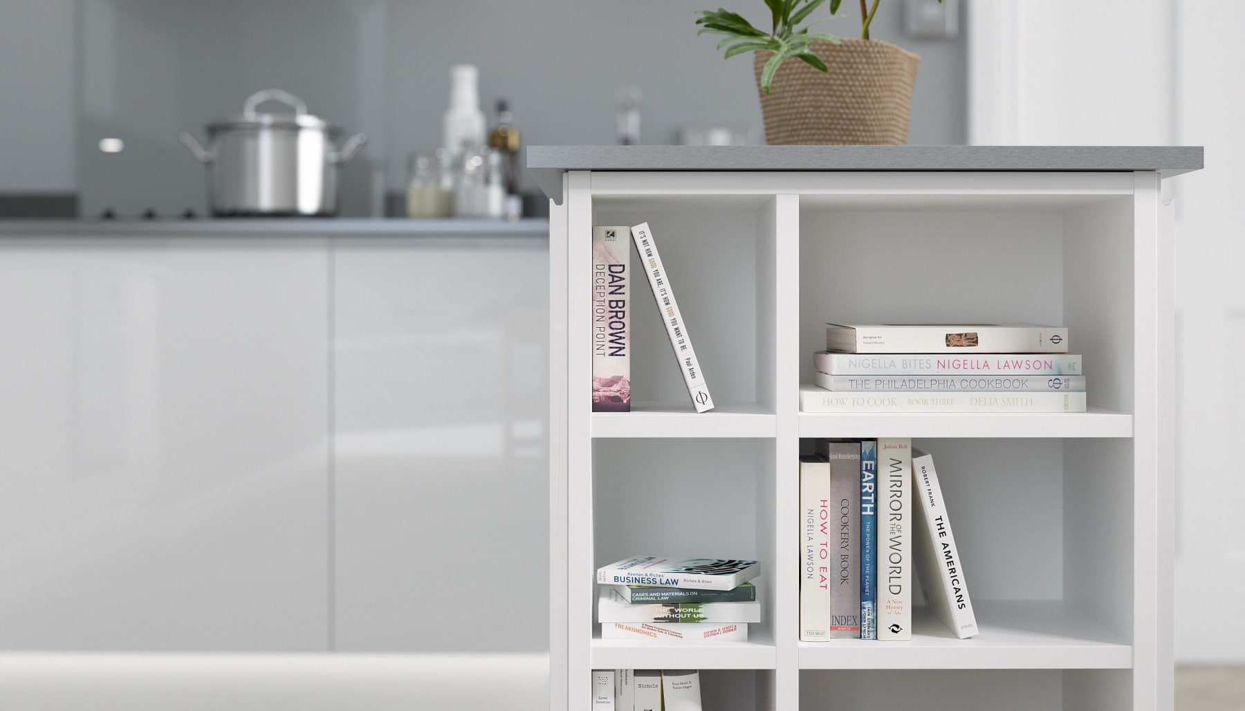 J Pull Kitchen in White | Gloss Finish | Wren