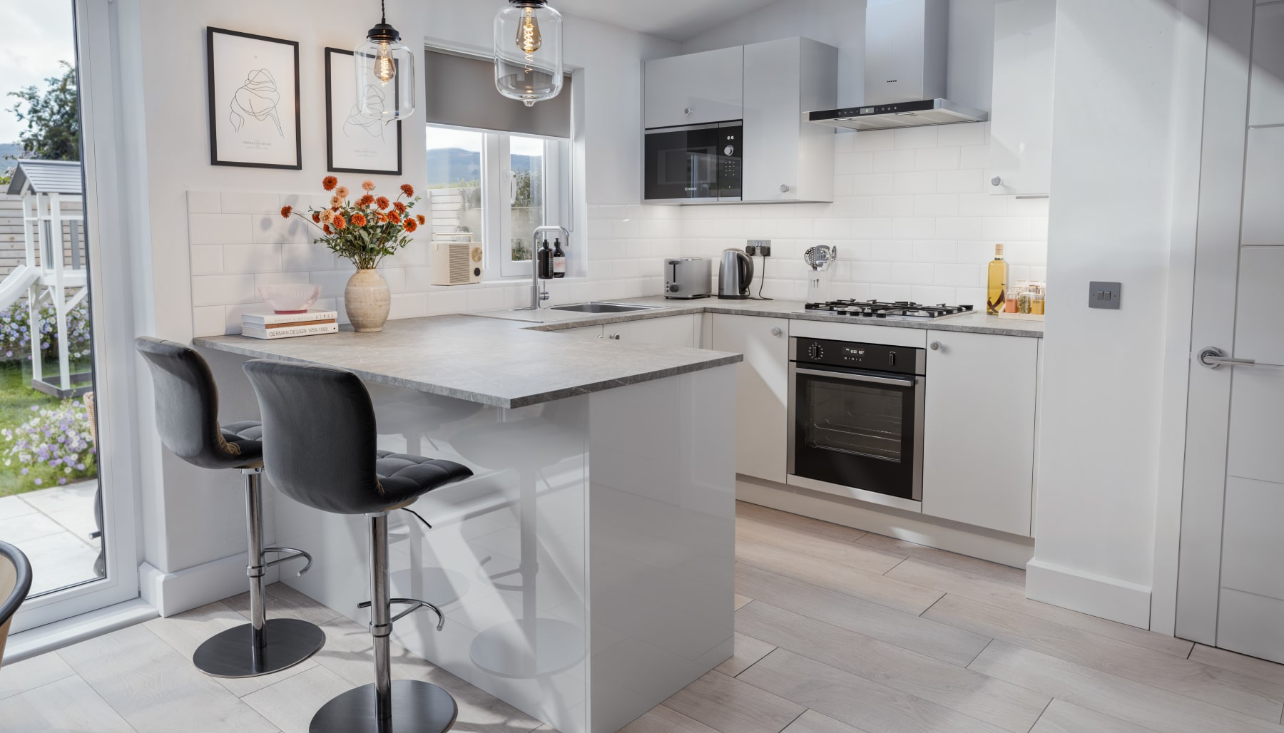 Autograph Kitchen in Pebble Grey Gloss | Wren