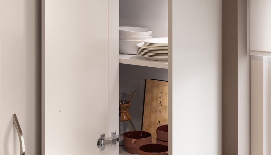 Slab Kitchen in Cashmere Cream | Matt Finish | Wren