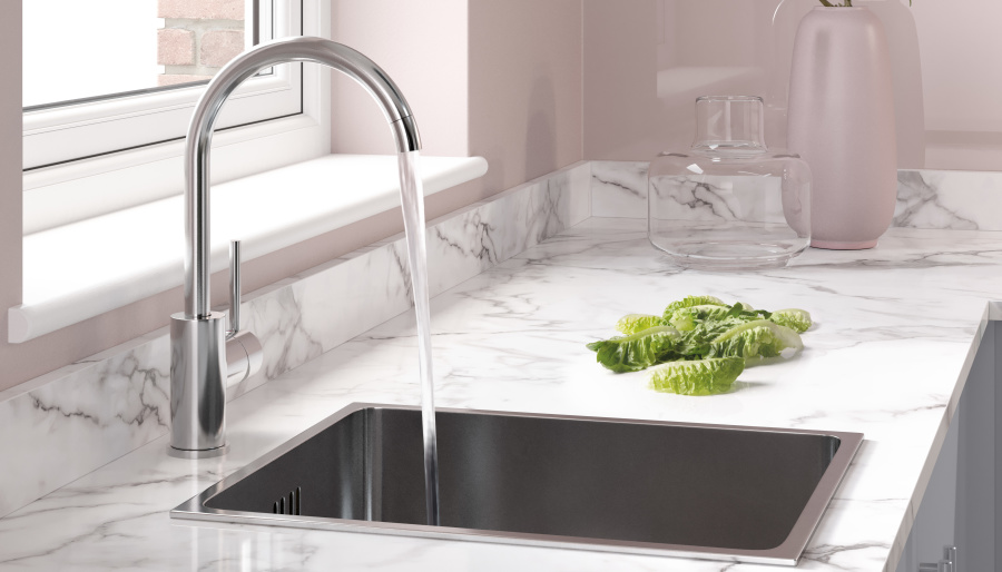 Shaker Slim Ash Grey Matt Kitchen