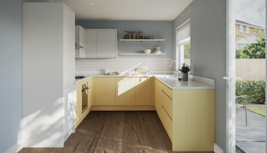 Handleless Spectrum Kitchen in White | Matt Finish | Wren