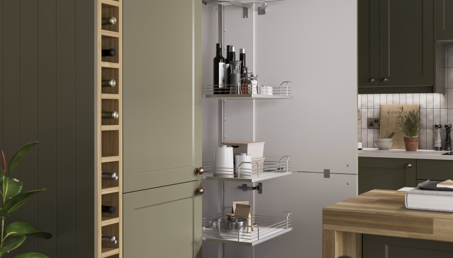 Shaker Chelsea Ermine Kitchen in Olive Green | Wren