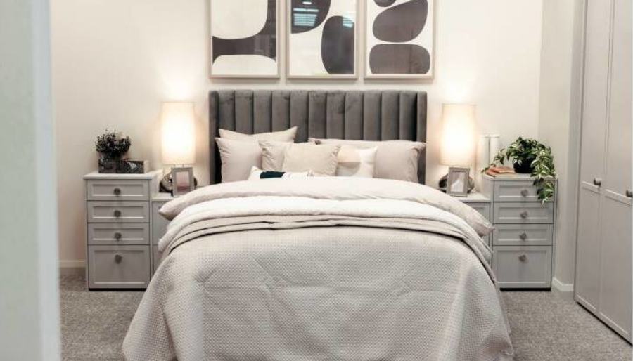 Angled Shaker Slim Wardrobe in Pebble Grey | Matt Finish | Wren